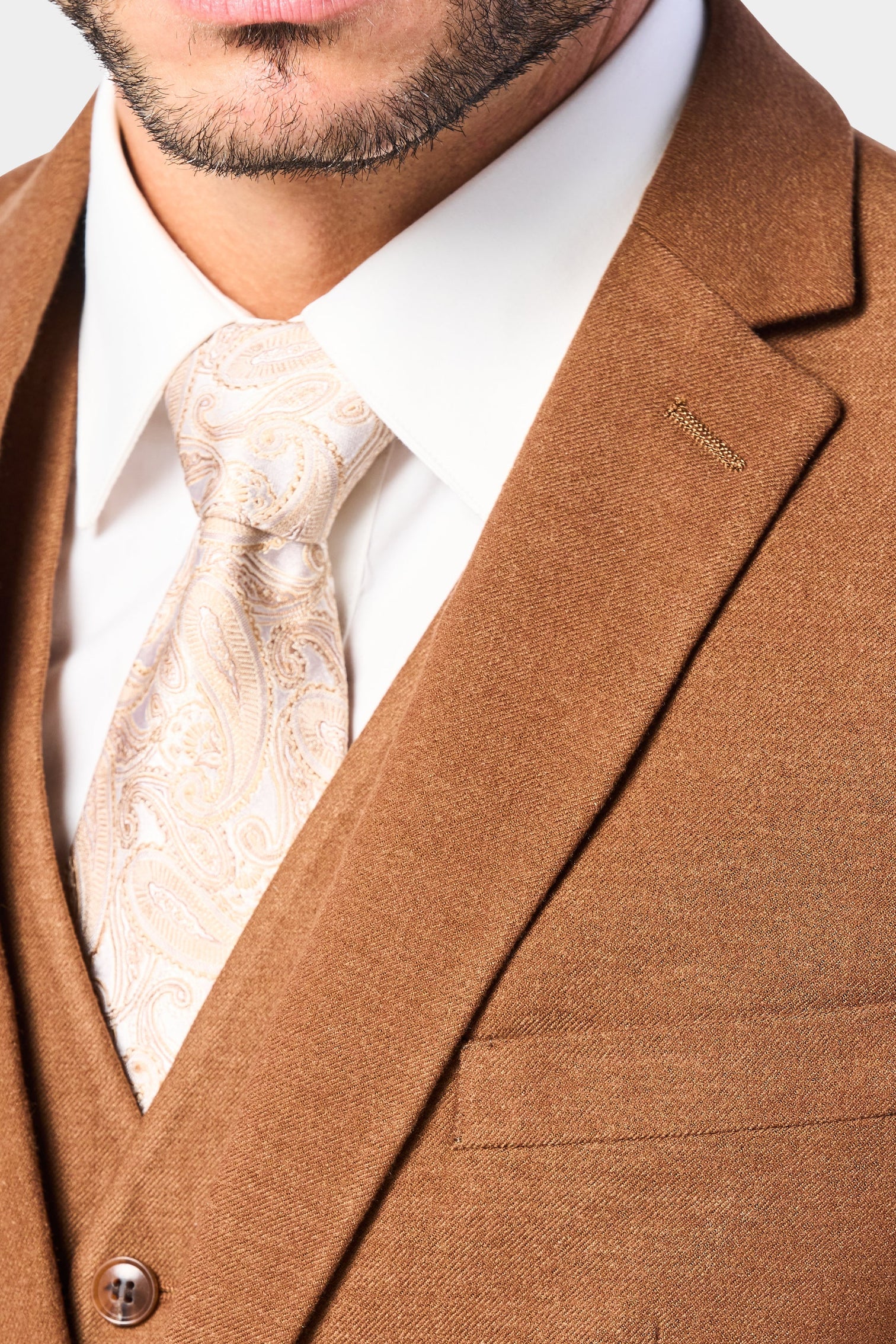 Rust Brown Flannel 3 Piece Suit | Mensuits | Flannel Starting At $249 ...