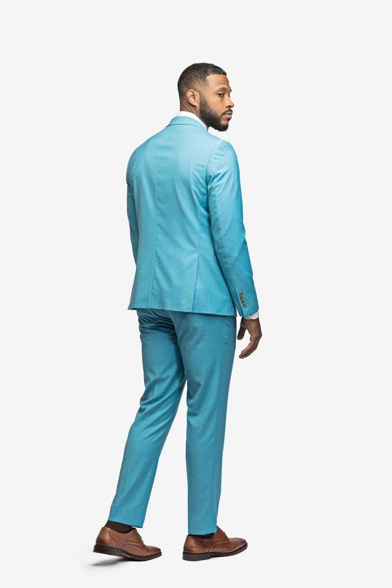 Turquoise 2 Button Suits Starting At $199 - Mensuits.com